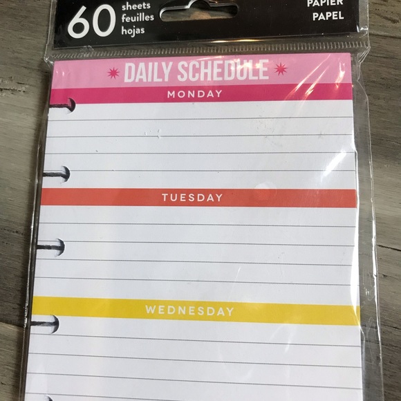 Me & My Big Ideas | Accessories | The Happy Planner Daily Schedule ...